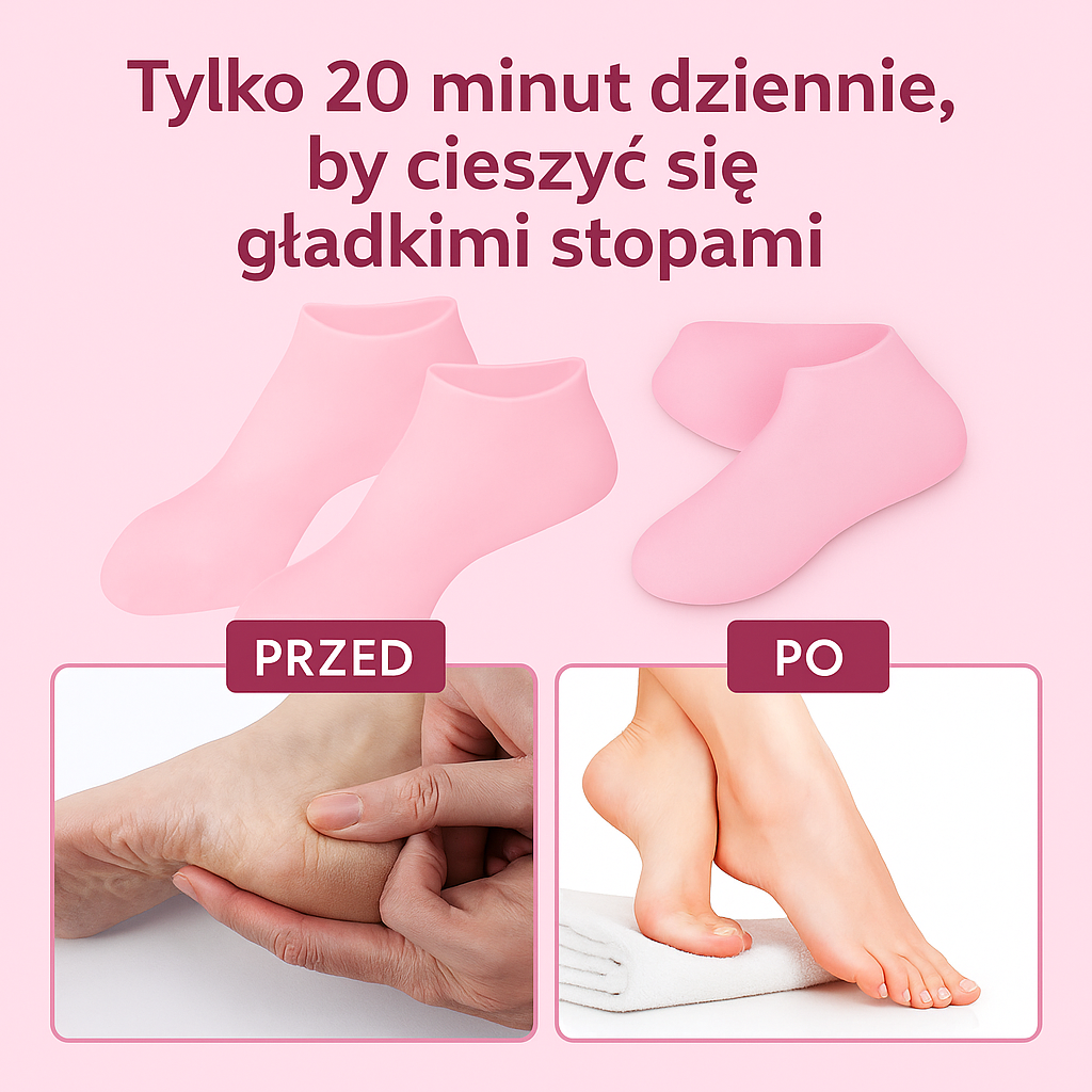 Skarpetki GlowFeet – domowy sekret gładkich stóp – Enentis